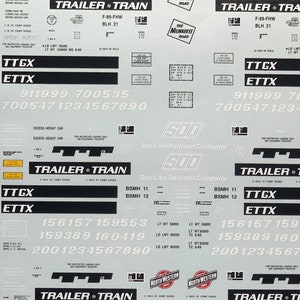Microscale 87-692 HO Scale TTX Trailer Train Auto Racks for Milwaukee ...