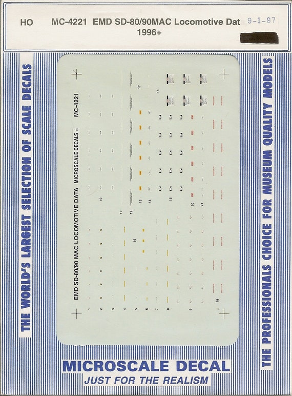 Microscale MC-4221 HO Scale General Motors Electro-motive | Etsy