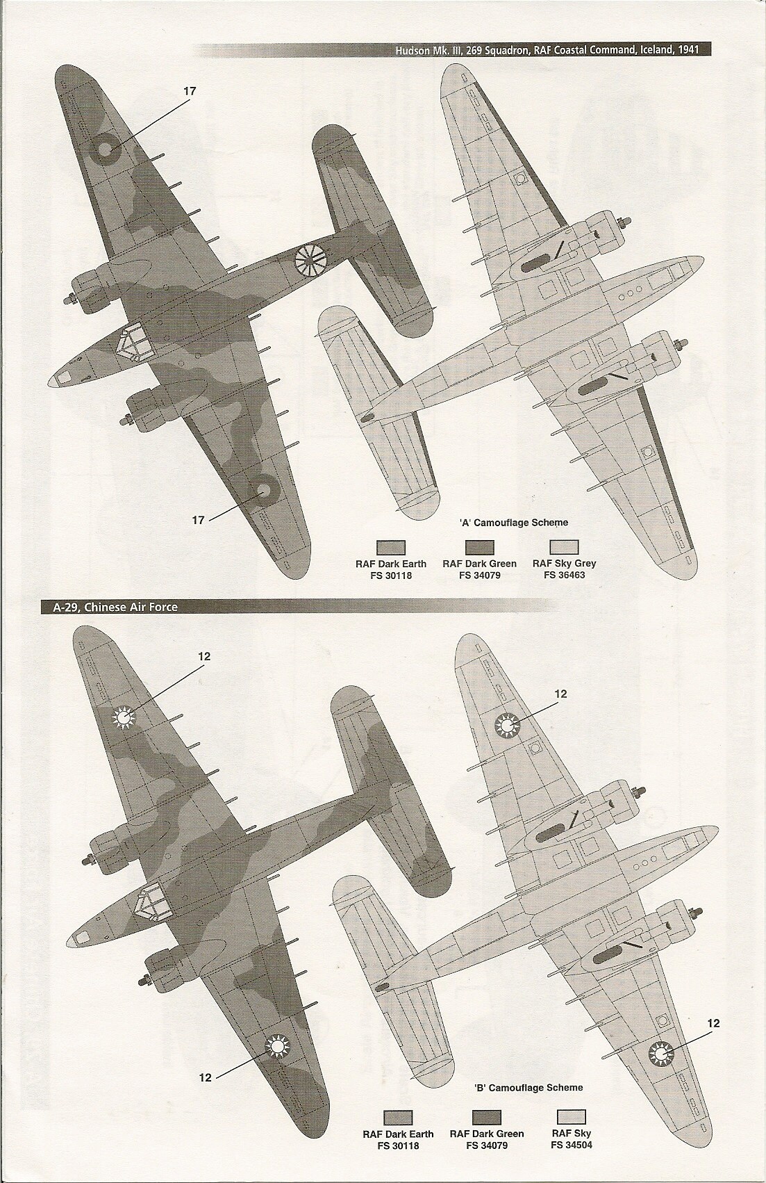 Classic Airframes 48-001 1/48 Scale Lockheed Hudson Model Airplane ...