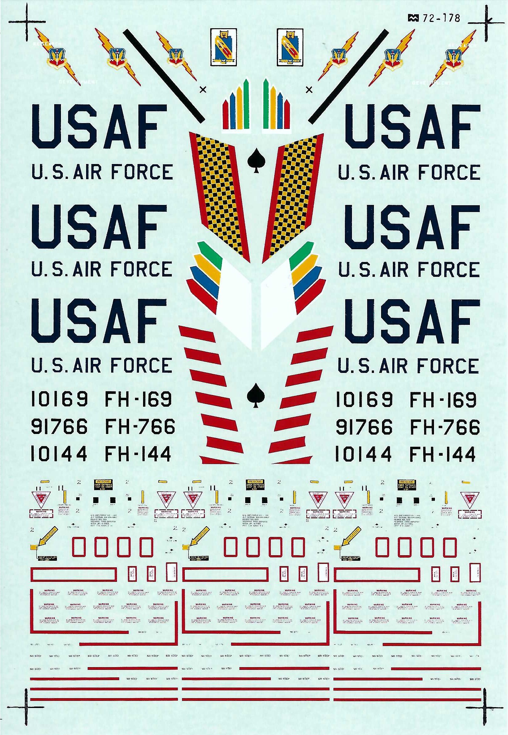 Microscale 72-178 1/72 Scale Republic F-105 Thunderchief Model Airplane Decals - Etsy