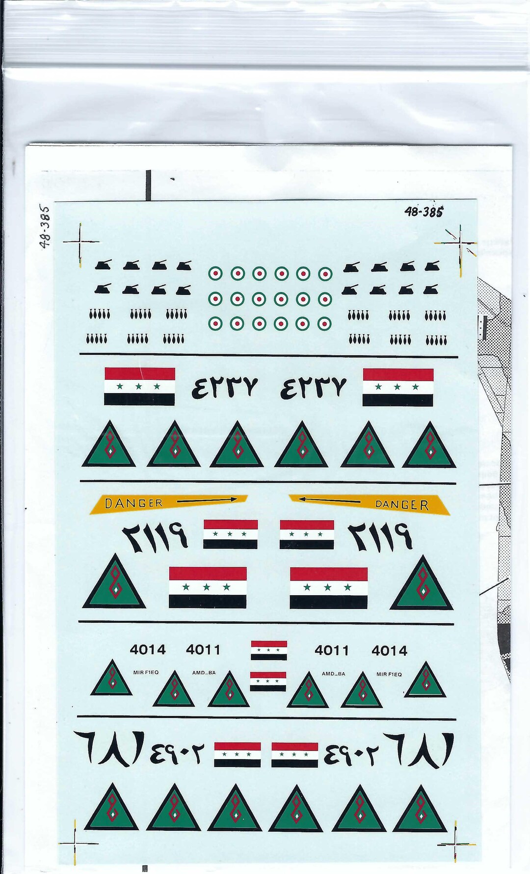 Superscale 48-385 1/48 Scale Iraqi Air Force Mig-21 Mig-23 Mi-24 Hind ...