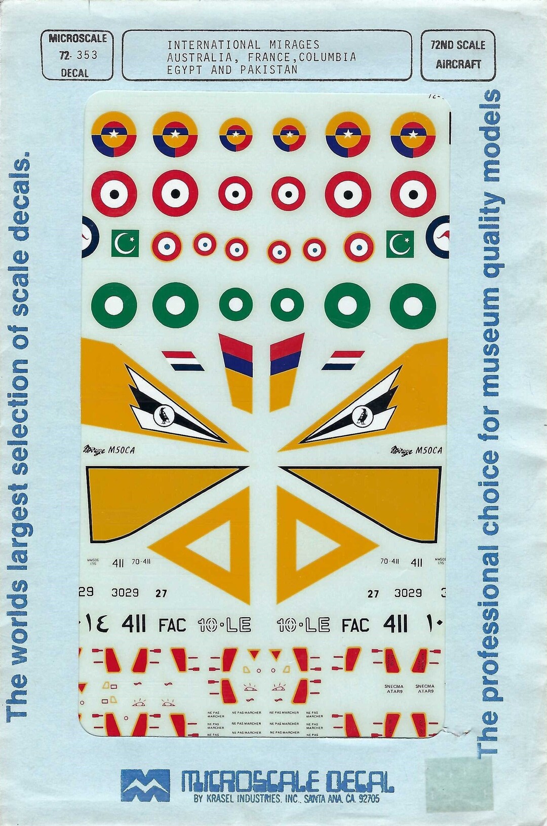 Microscale 72-353 1/72 Scale International Dassault Mirage Model ...