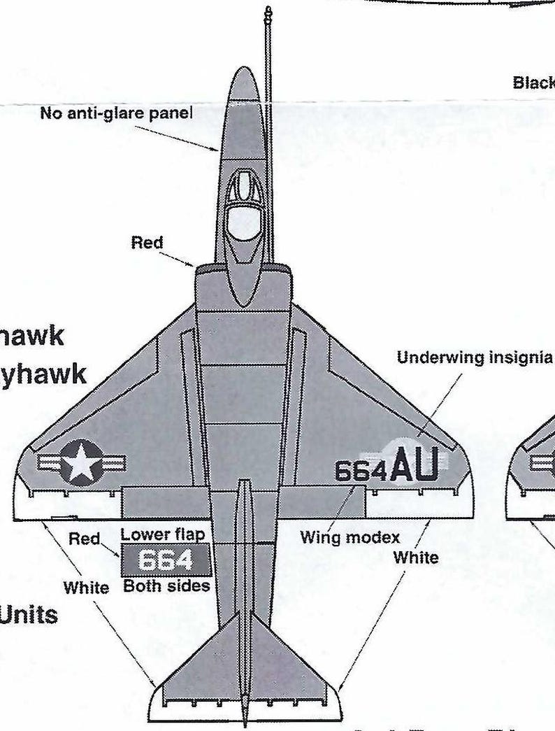 Superscale 48-773 1/48 Scale Douglas A-4E Skyhawk Model Airplane Decals ...