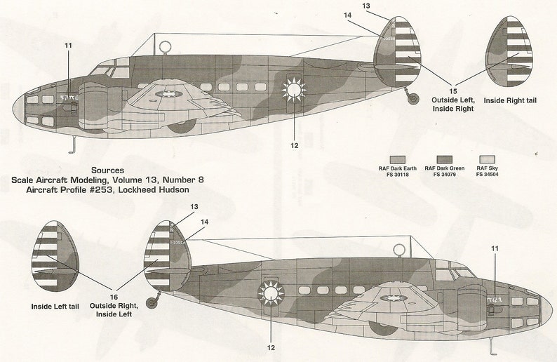 Classic Airframes 48-001 1/48 Scale Lockheed Hudson Model Airplane ...