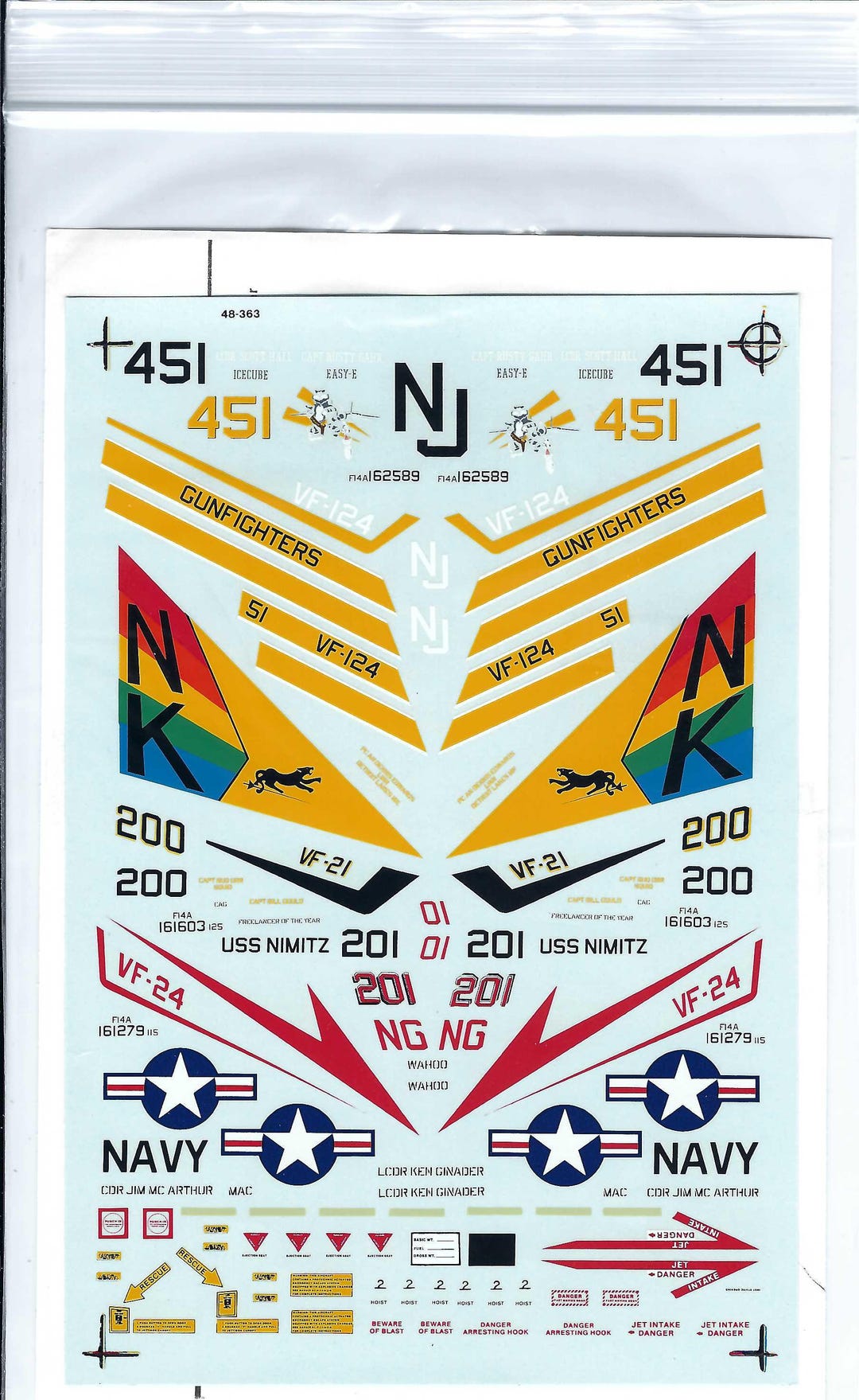 Superscale 48-363 1/48 Scale Grumman F-14 Tomcat Colorful Model ...