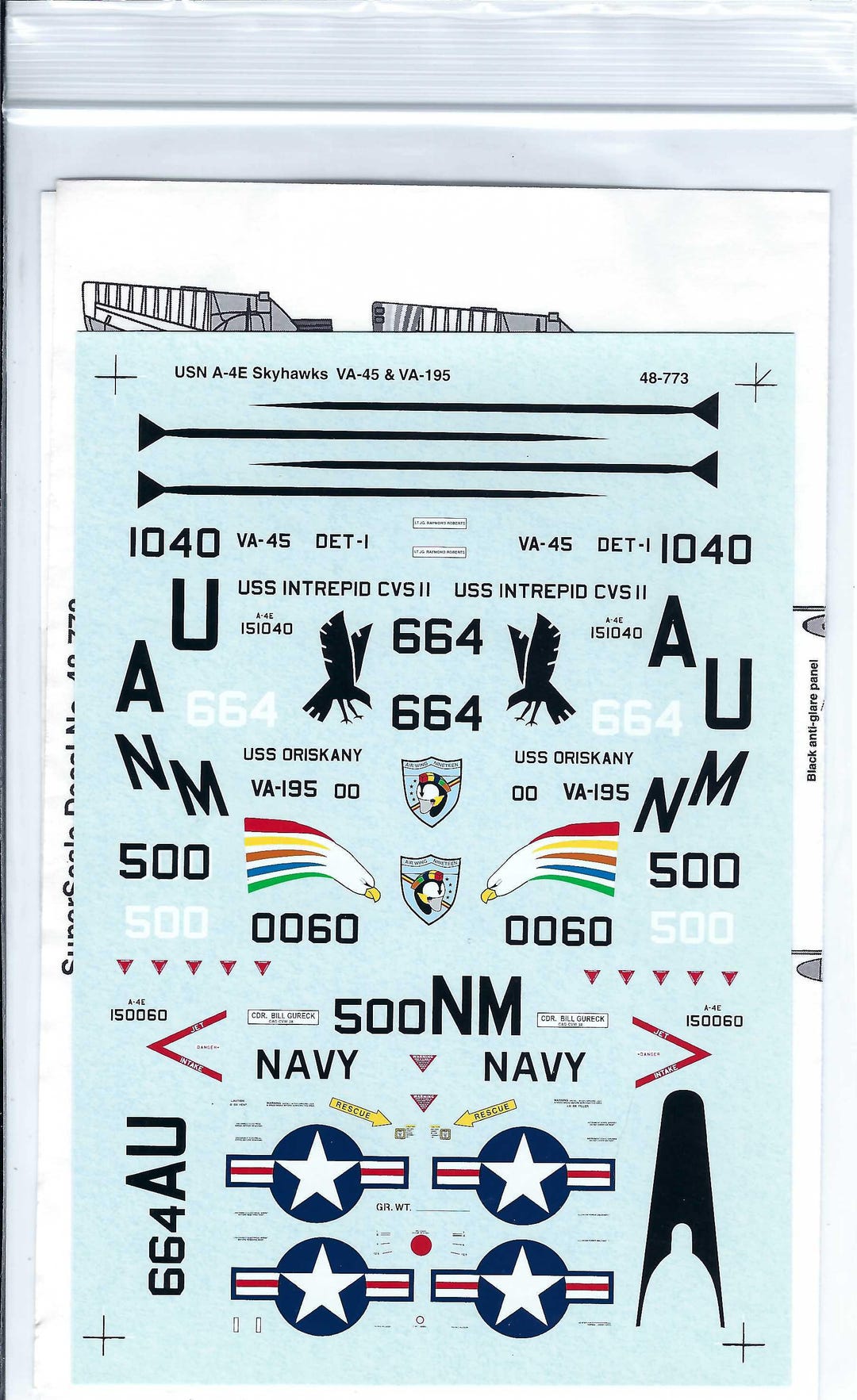 Superscale 48-773 1/48 Scale Douglas A-4E Skyhawk Model Airplane Decals ...