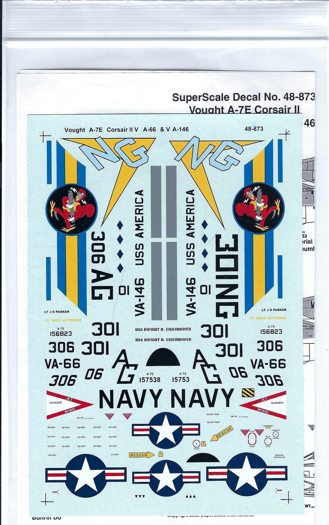 Superscale 48-873 1/48 Scale Vought A-7E Corsair II Colorful Model ...
