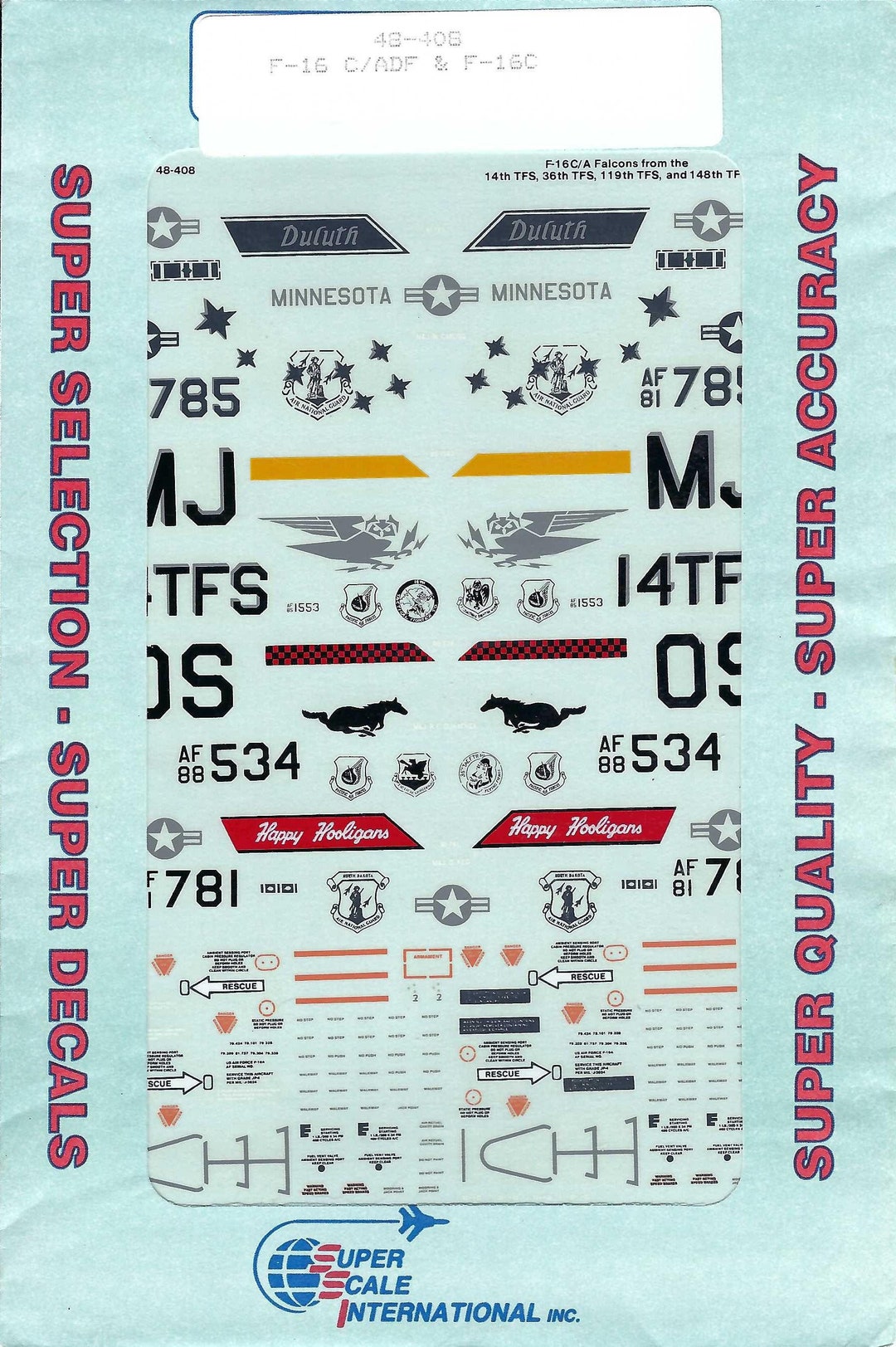Superscale 48-408 1/48 Scale General Dynamics F-16 Fighting Falcon ...