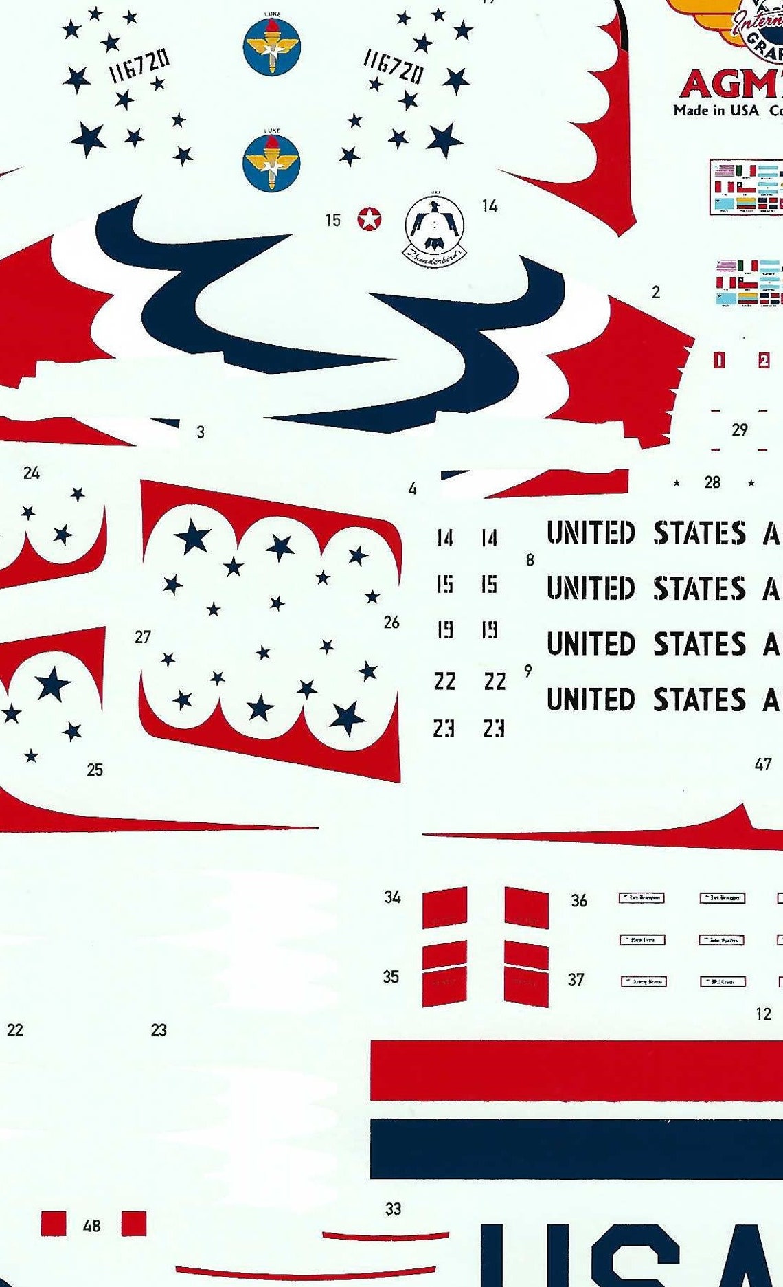Airway Graphics International AGM7-001 1/72 Scale Republic F-84 ...