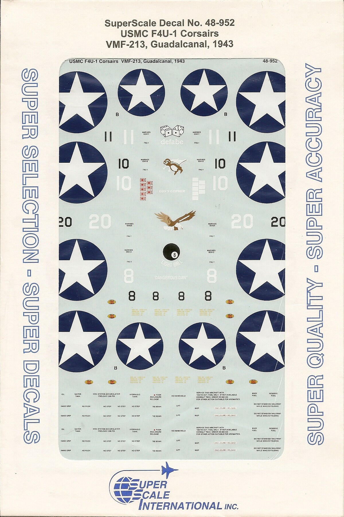 Craft Supplies & Tools Superscale 48-500 1/48 Scale Vought F4U Corsair ...