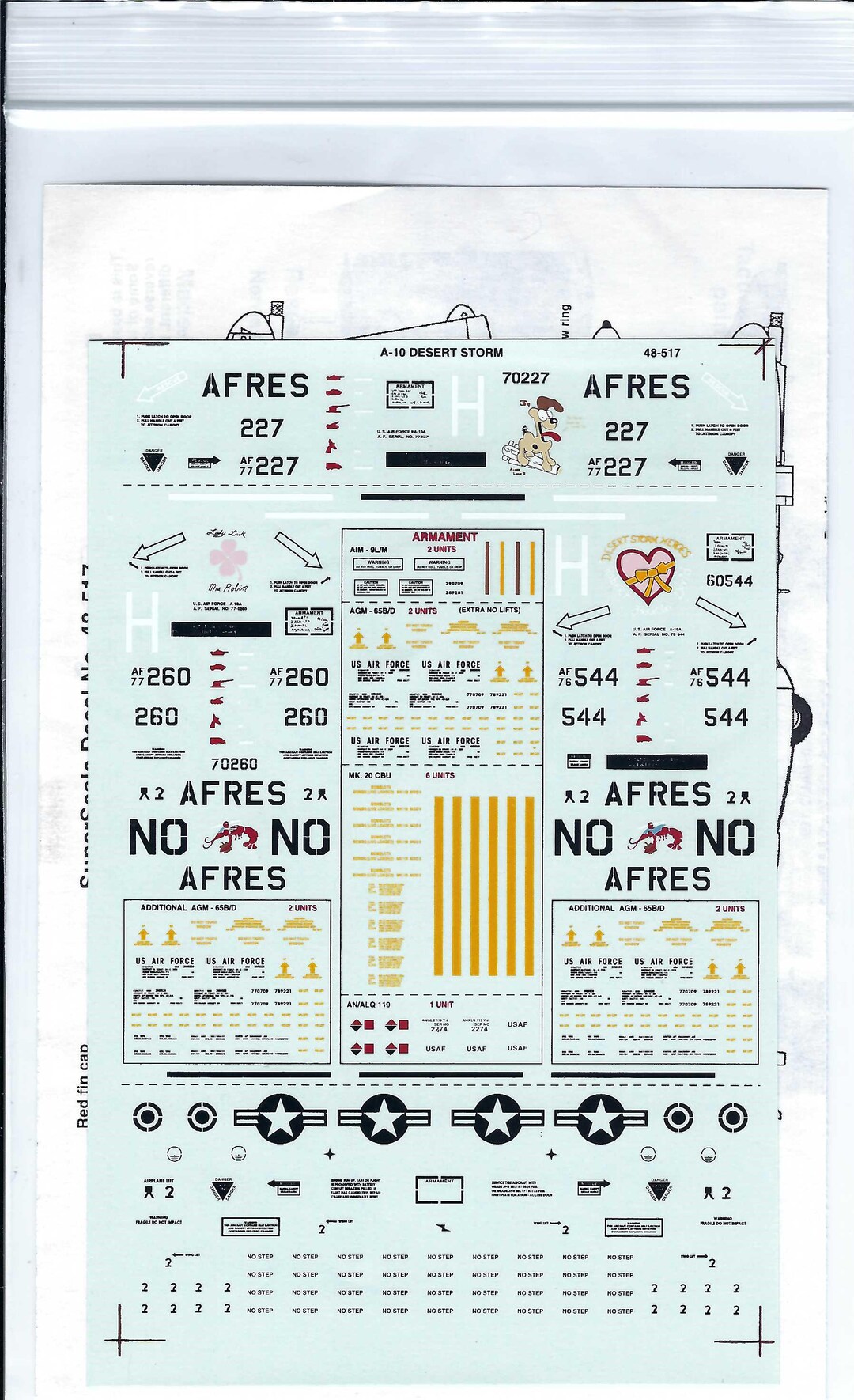 Superscale 48-517 1/48 Scale Fairchild/republic A-10 Thunderbolt II ...