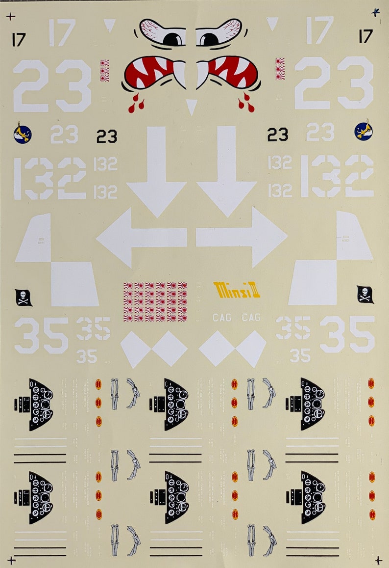 Microscale 48-4 1/48 Scale Grumman F6F Hellcat Model Airplane Decals - Etsy