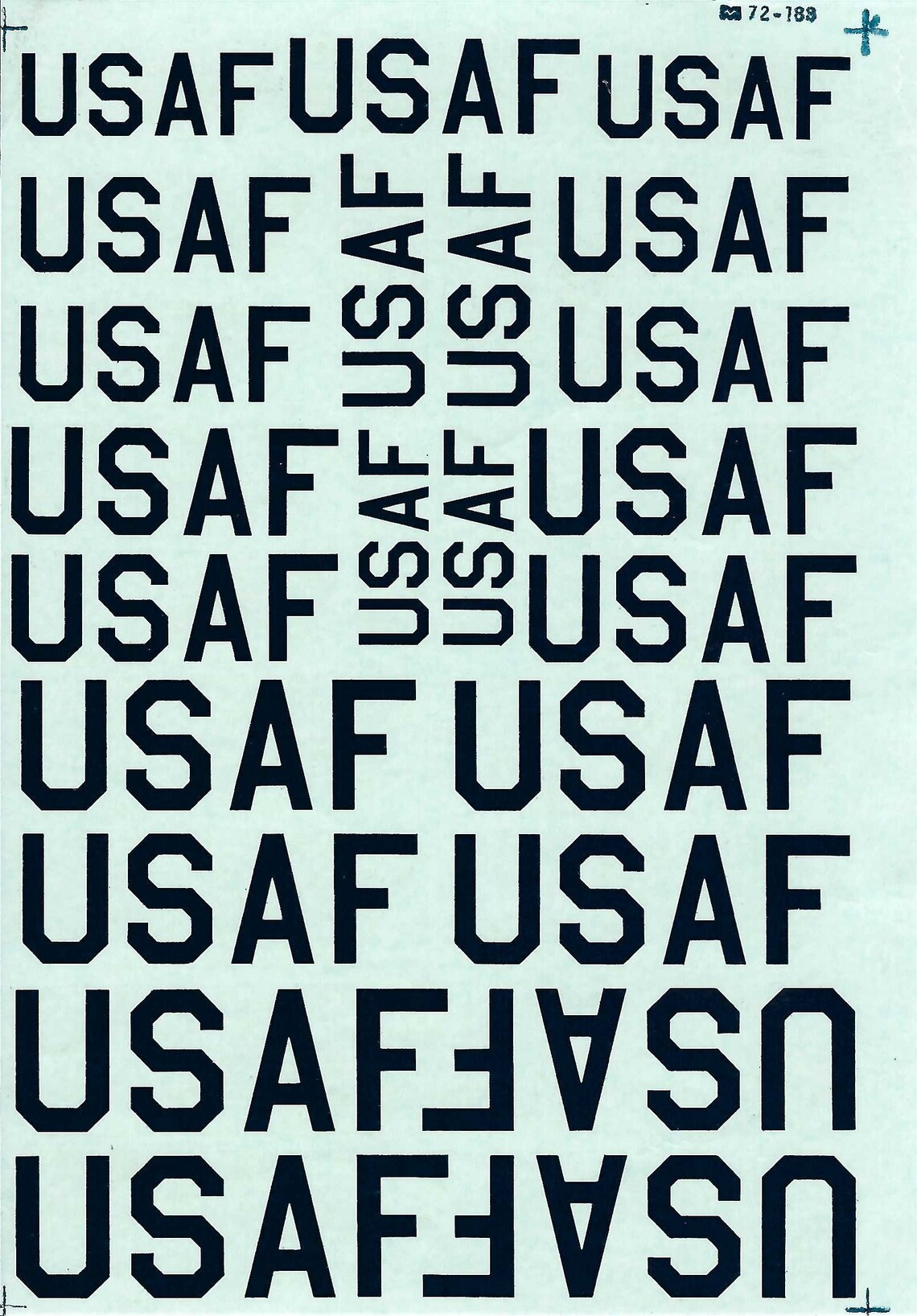 Microscale 72-189 1/72 Scale US Air Force Wing Insignia Model Airplane ...