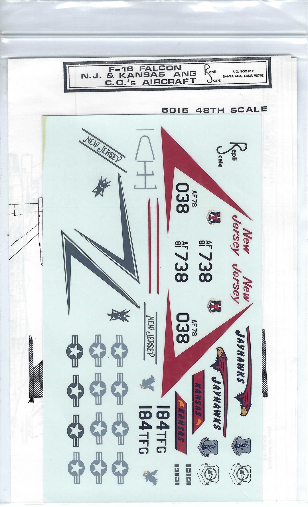 Repli-scale 48-5015 1/48 Scale General Dynamics F-16 Fighting Falcon ...