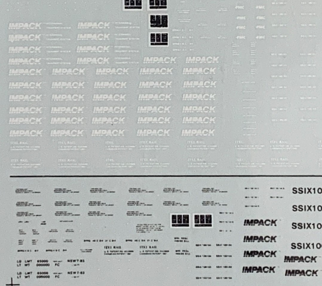 Microscale 60-478 N Scale ITEL Rail 4 & 10 Pack Piggy-back Flat Cars Model Train Decals - Etsy