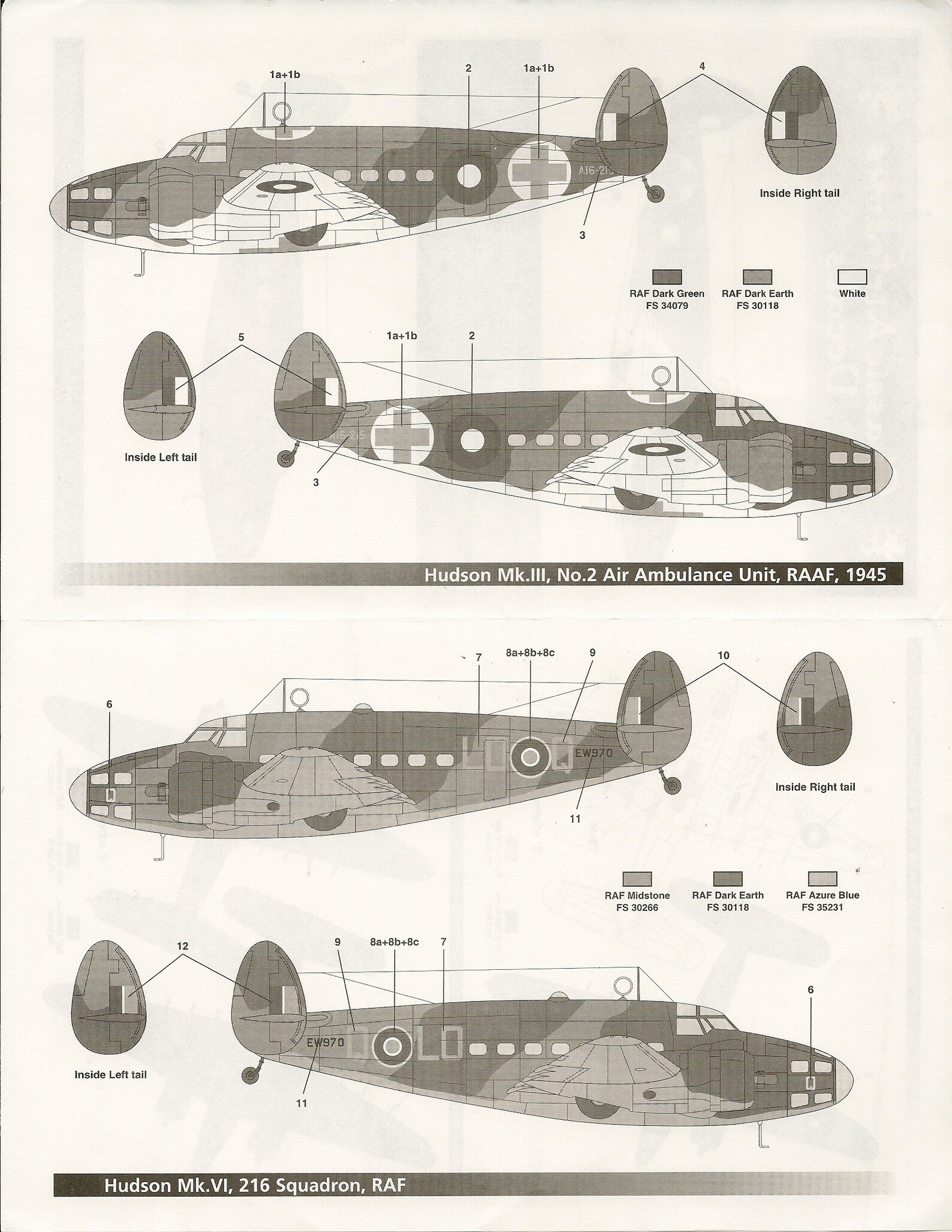 Classic Airframes 48-003 1/48 Scale Lockheed Hudson Model Airplane ...
