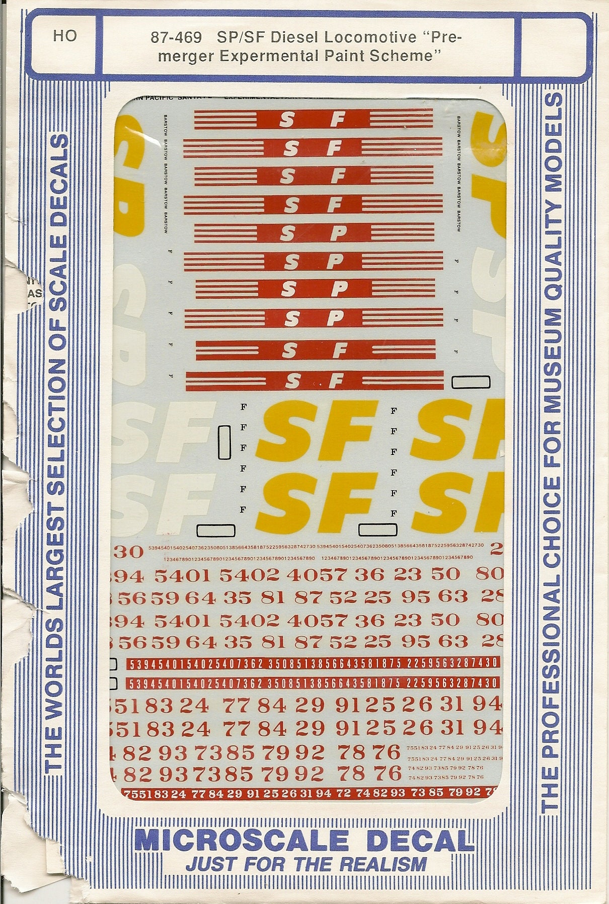 Doll & Model Making MicroScale 87-469 HO Scale Southern Pacific Santa ...