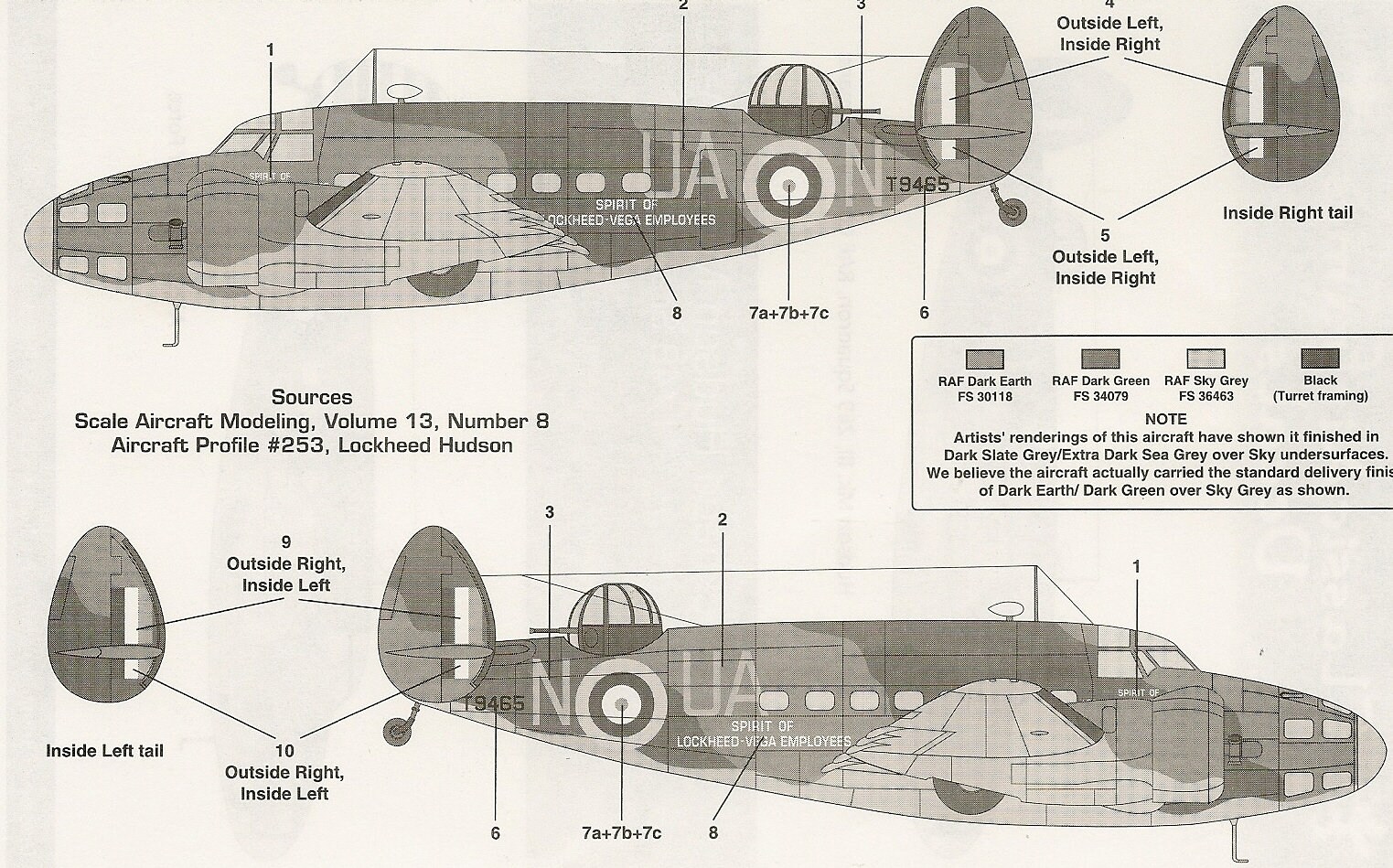 Classic Airframes 48-001 1/48 Scale Lockheed Hudson Model Airplane ...