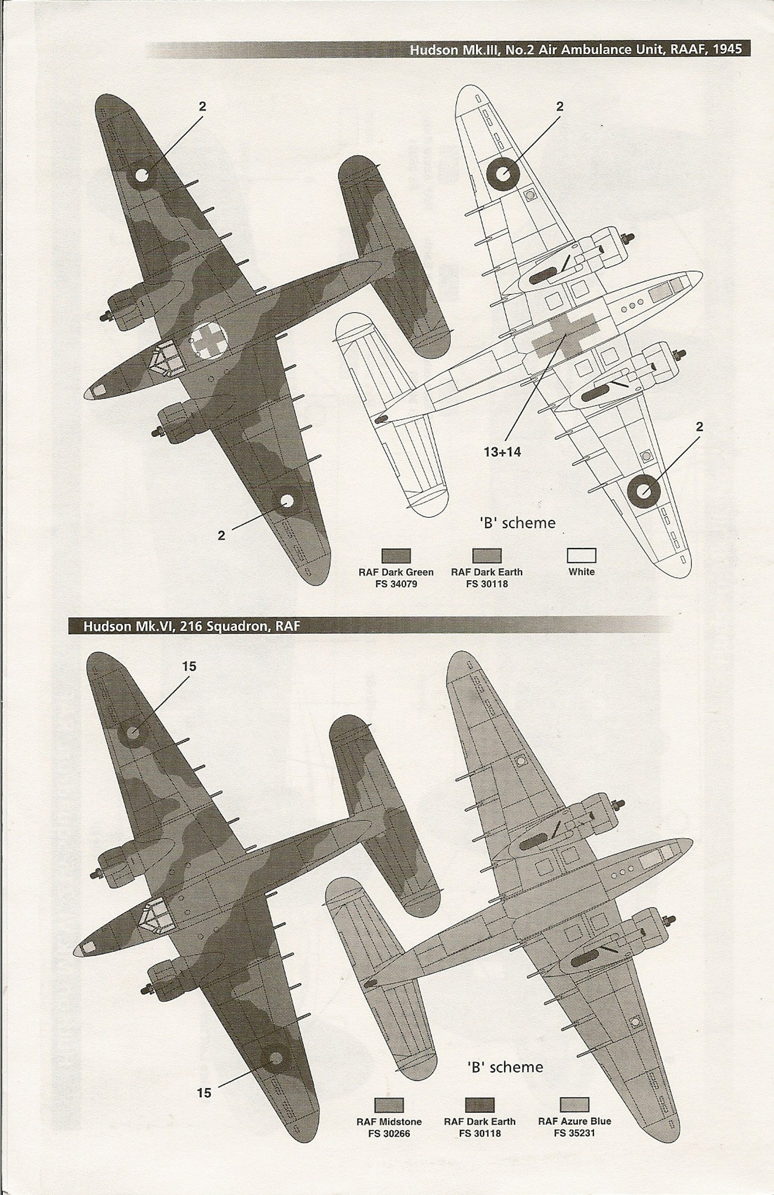 Classic Airframes 48-003 1/48 Scale Lockheed Hudson Model Airplane ...