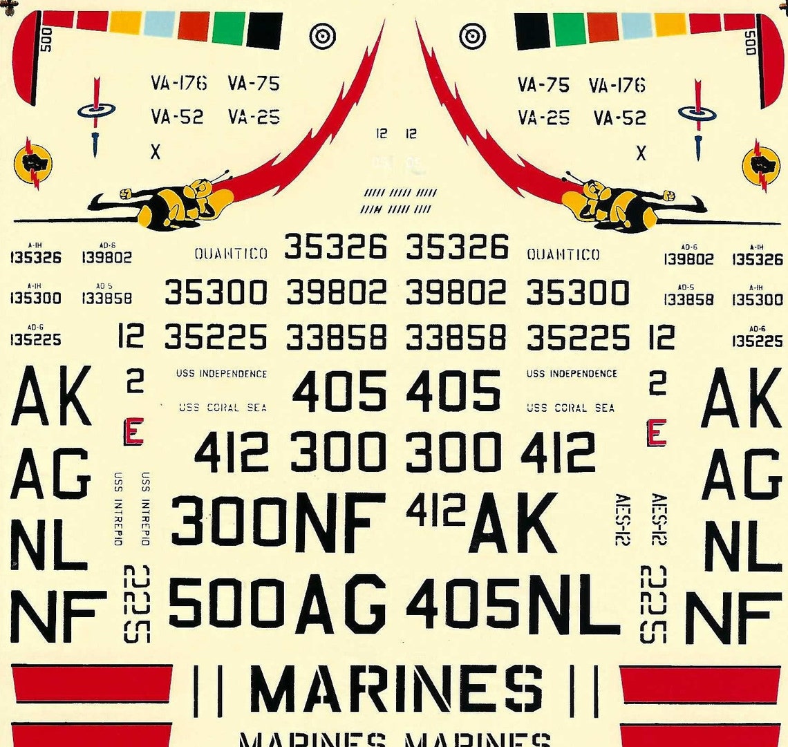 Microscale 72-118 1/72 Scale Douglas A-1 Skyraider Model Airplane ...