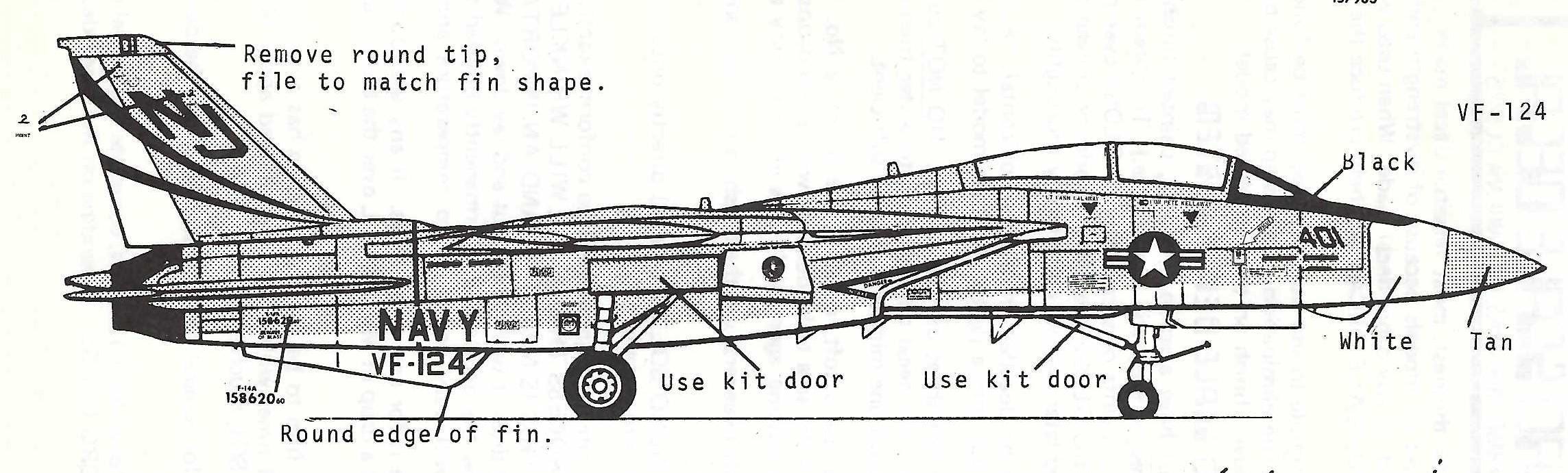 Microscale 72-119 1/72 Scale Grumman F-14 Tomcat Model Airplane Decals ...