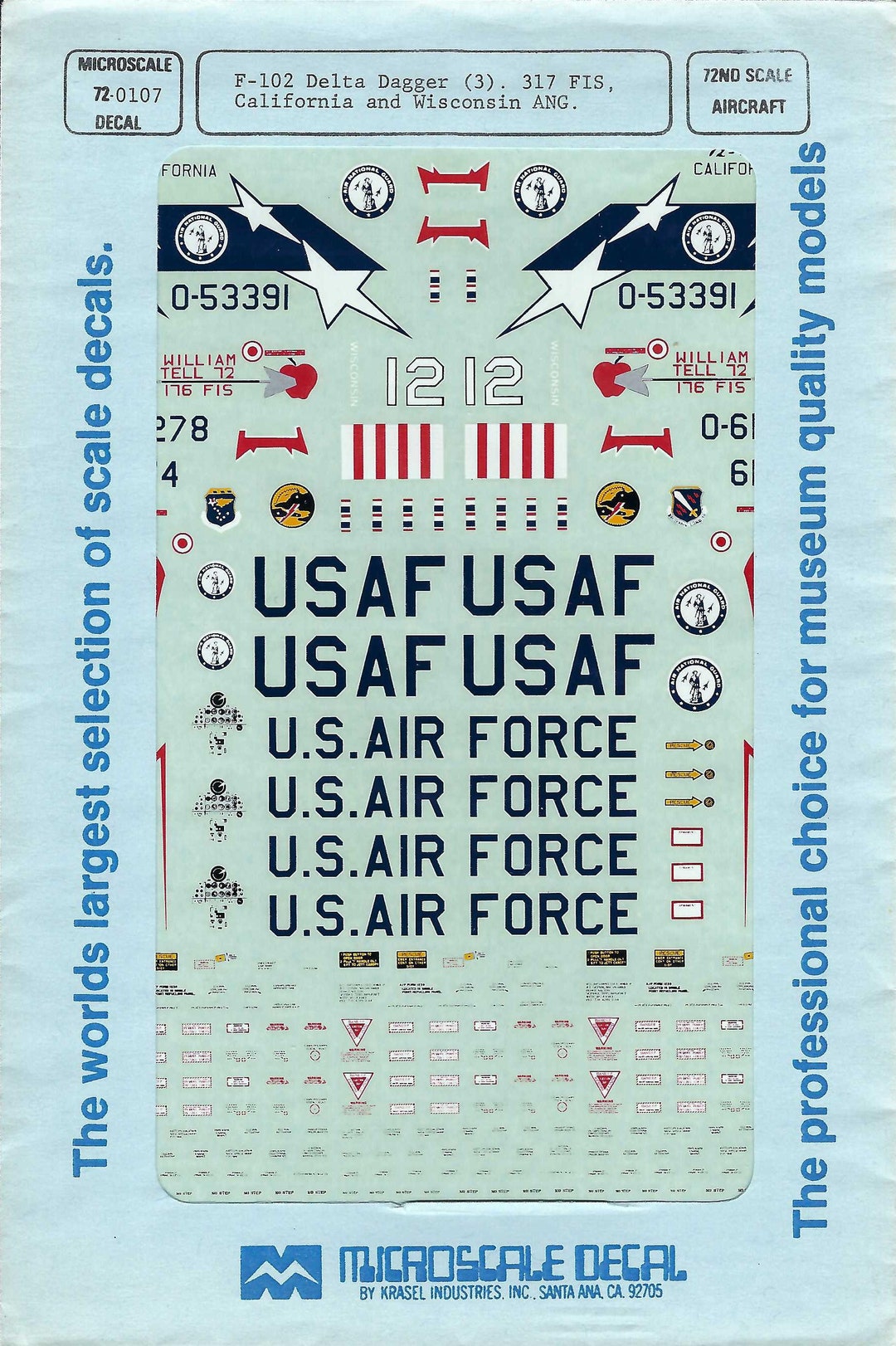 Microscale 72-107 1/72 Scale Convair F-102 Delta Dagger Model Airplane ...