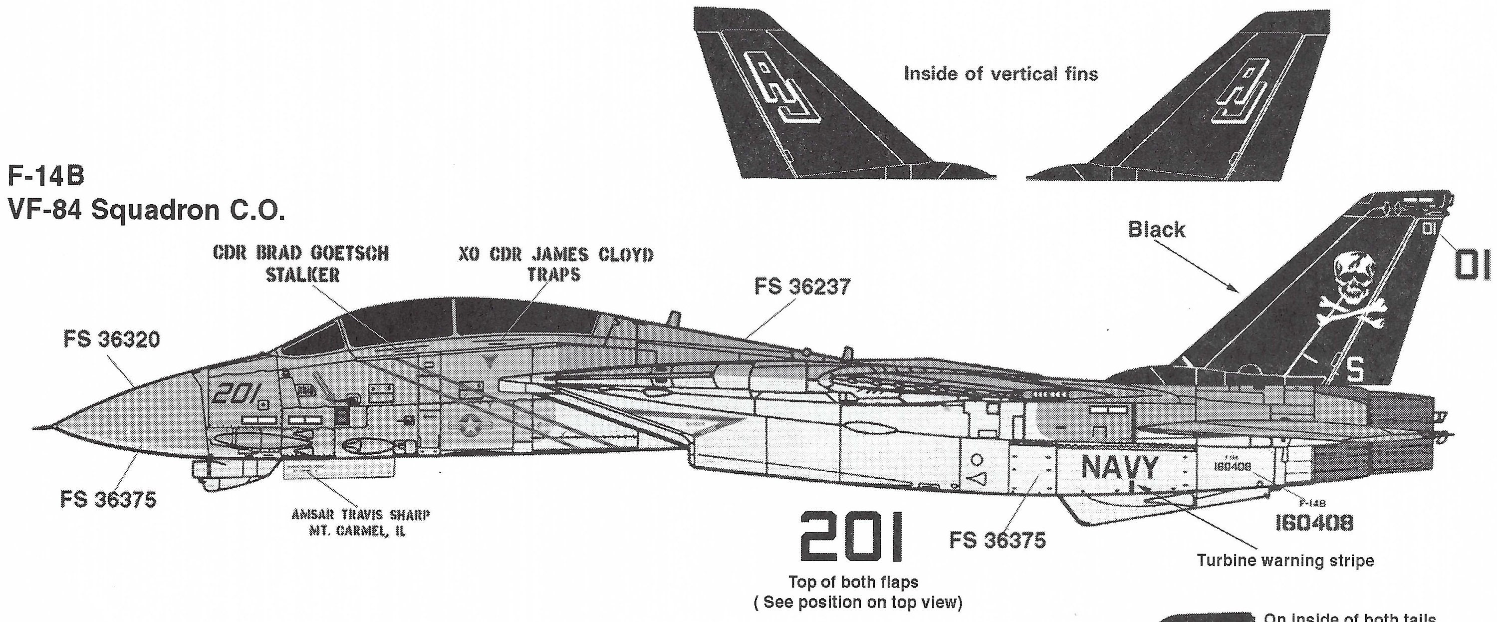 Superscale 48-682 1/48 Scale Grumman F-14 Tomcat Model Airplane Decals ...