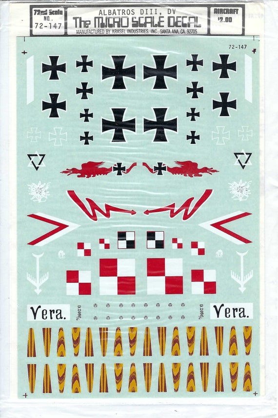Model Aircraft Decals 1 72