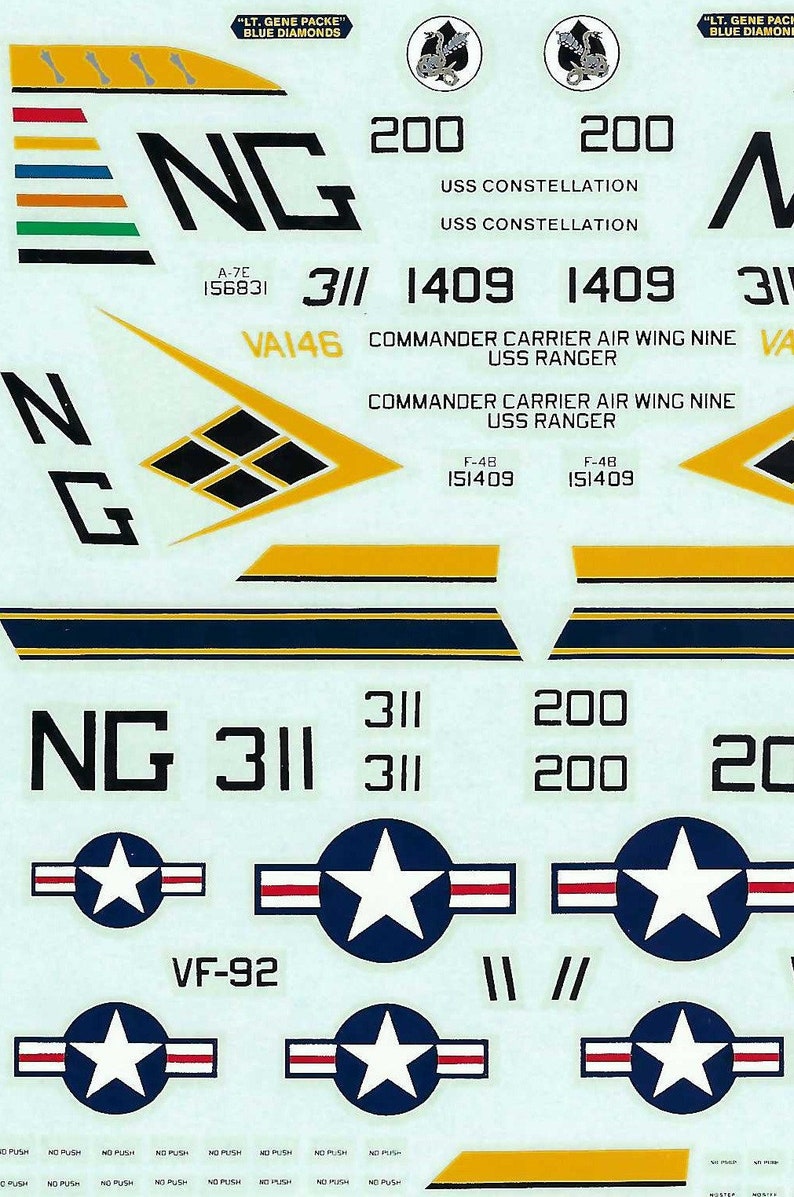 Microscale 72-420 1/72 Scale Aircraft of Carrier Air Wing 9 (CVW-9 ...