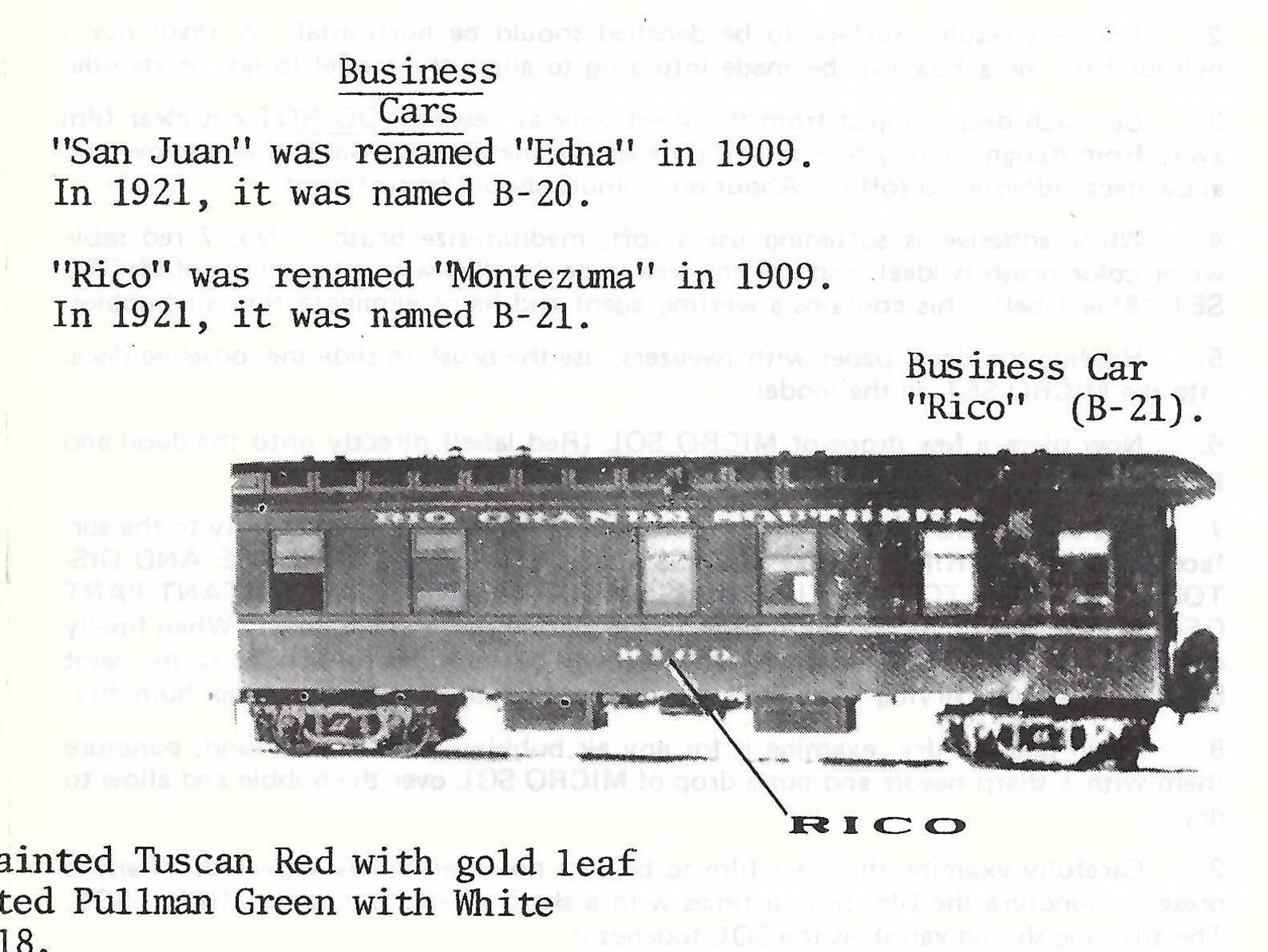 Microscale 87-170 HO Scale Rio Grande Southern Narrow Gauge Passenger ...