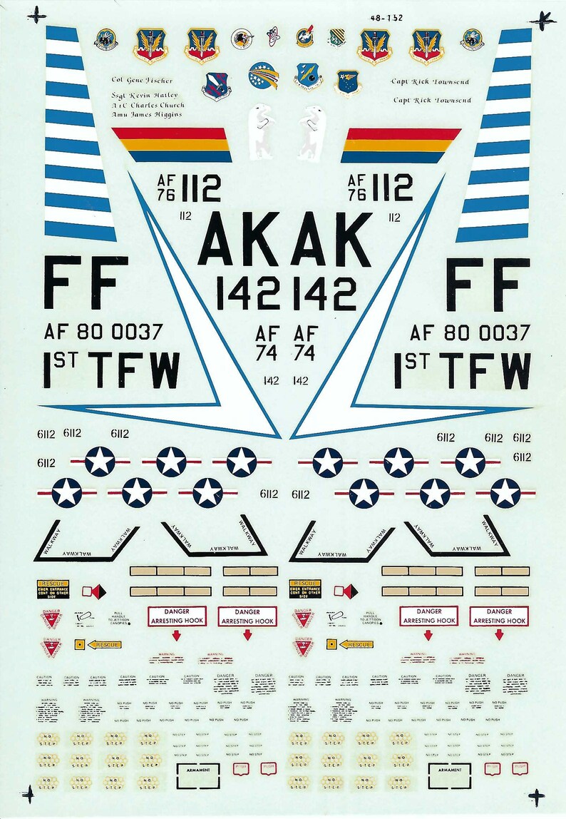 Microscale 48-152 1/48 Scale Mcdonnell Douglas F-15 Eagle Colorful ...