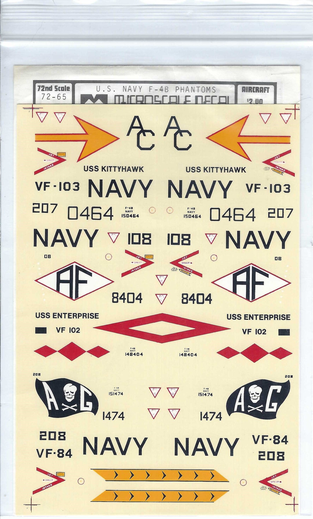 Microscale 72-65 1/72 Scale Mcdonnell Douglas F-4 Phantom Model ...