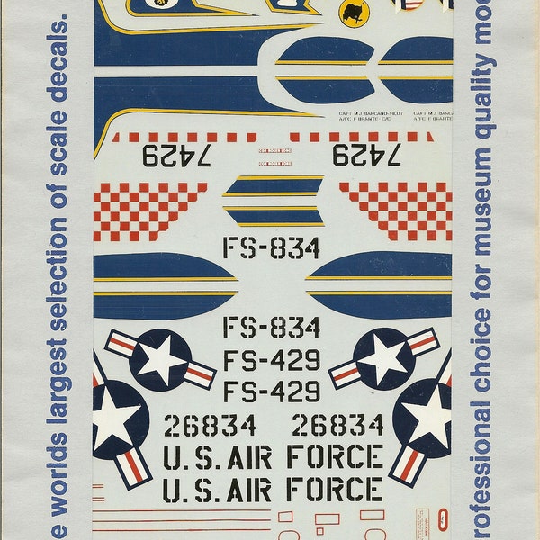 Scale Model Aircraft Decals - Etsy