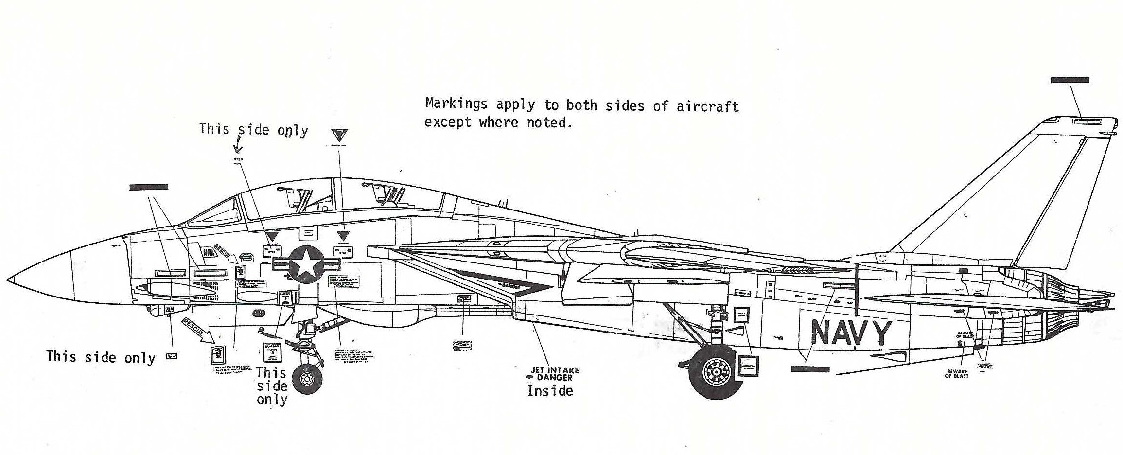 Microscale 72-248 1/72 Scale Grumman F-14 Tomcat Stencils and - Etsy