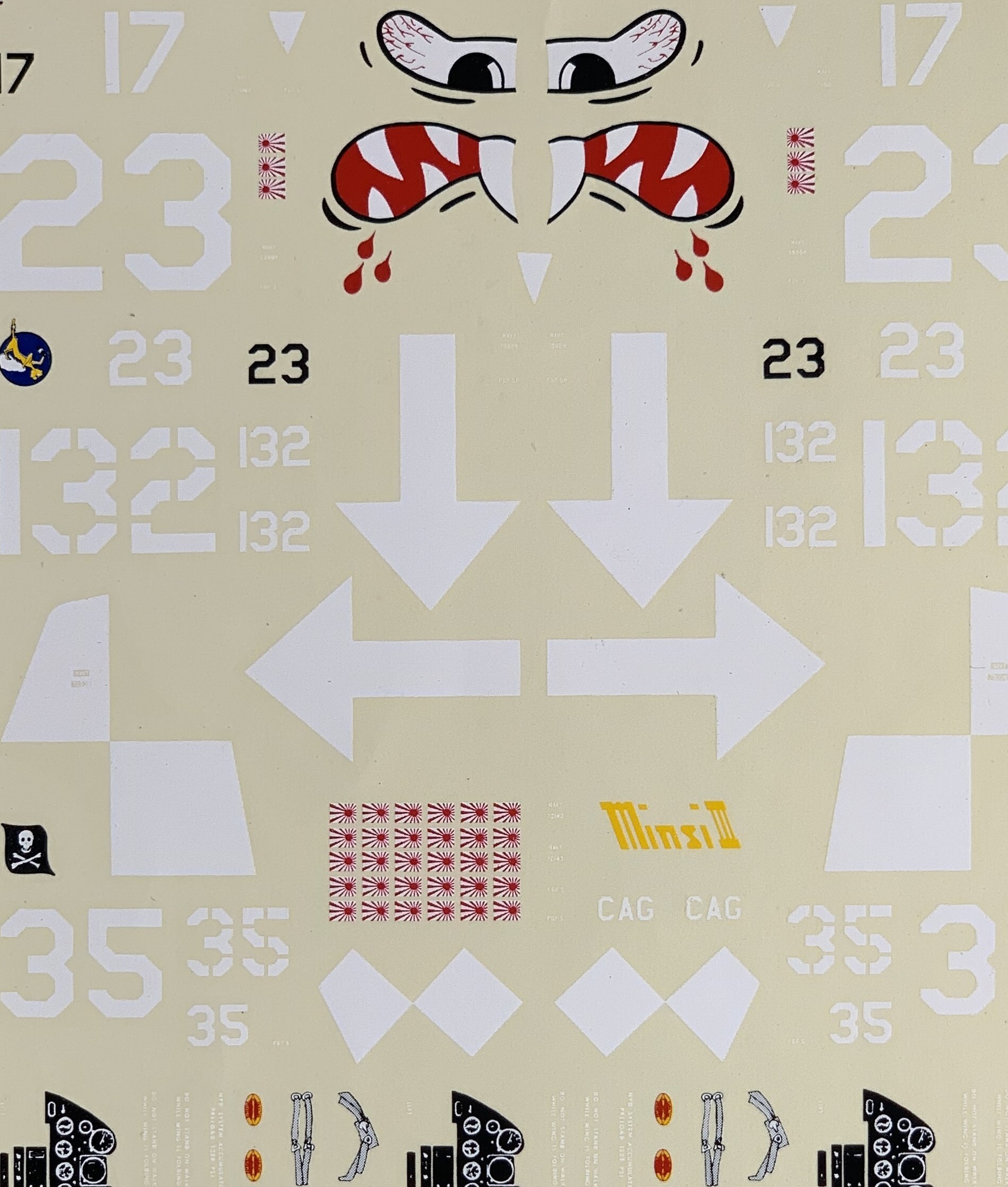 Microscale 48-4 1/48 Scale Grumman F6F Hellcat Model Airplane Decals - Etsy