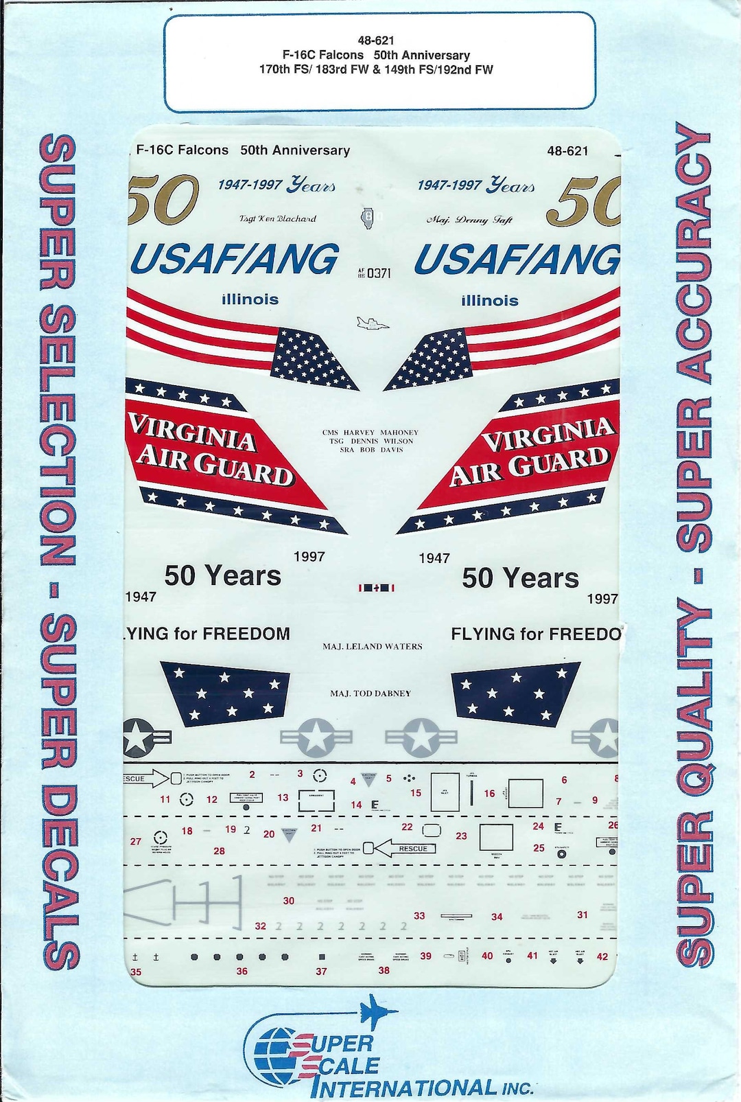 Superscale 48-621 1/48 Scale General Dynamics F-16C Fighting Falcon ...