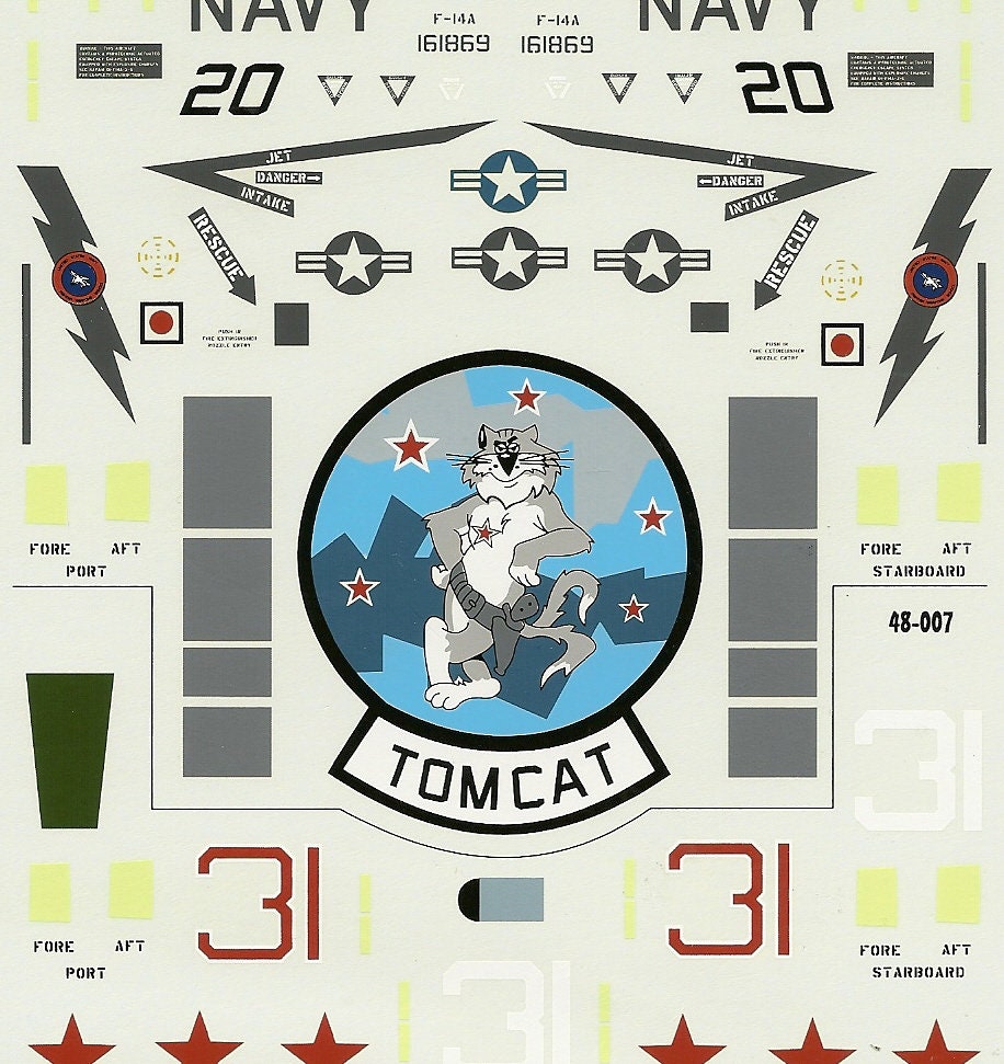 Twobobs Aviation Graphics 48-007 1/48 Scale Grumman F-14 Tomcat ...
