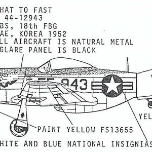 Superscale 48-171 1/48 Scale North American P-51 Mustang Model Airplane ...