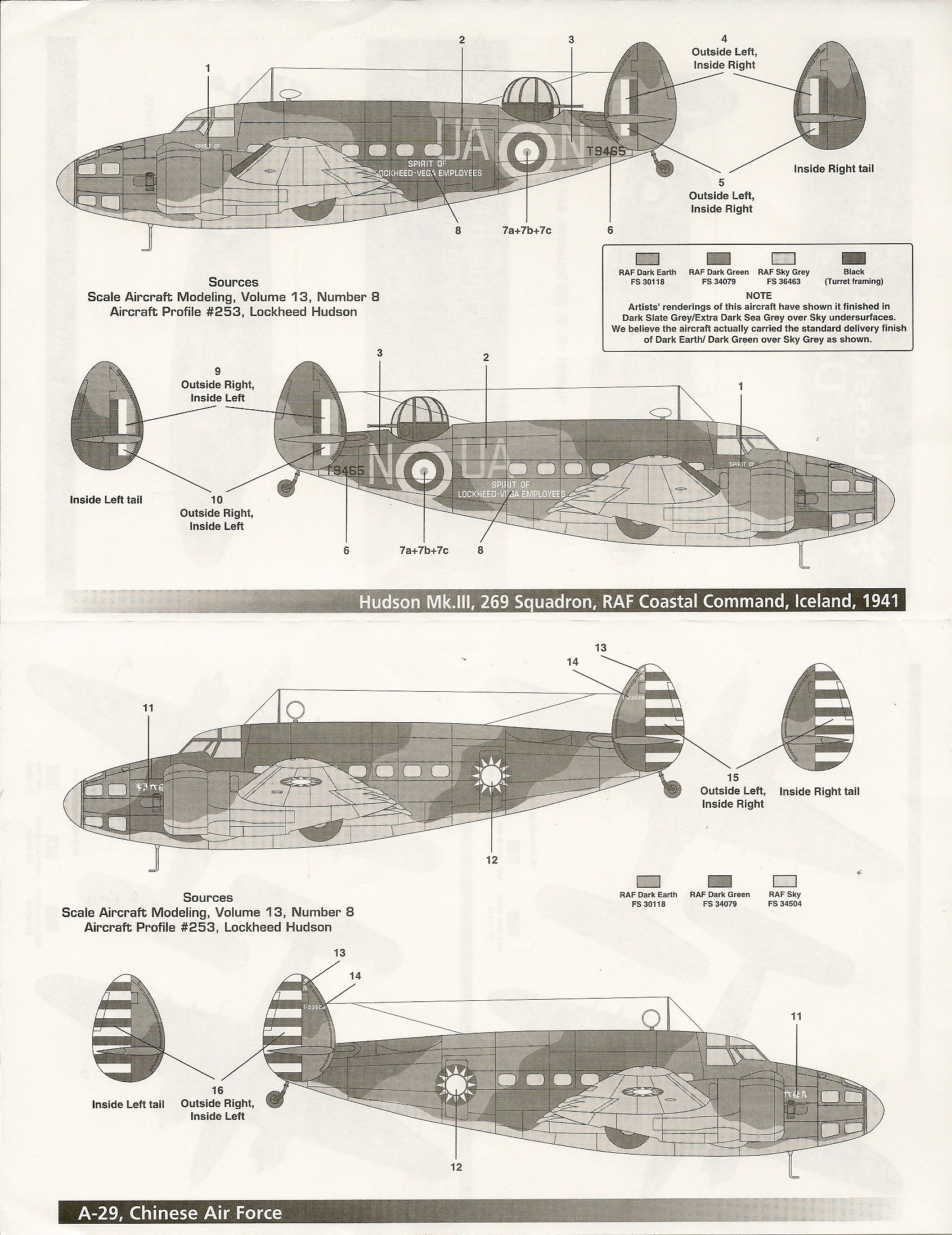 Classic Airframes 48-001 1/48 Scale Lockheed Hudson Model - Etsy