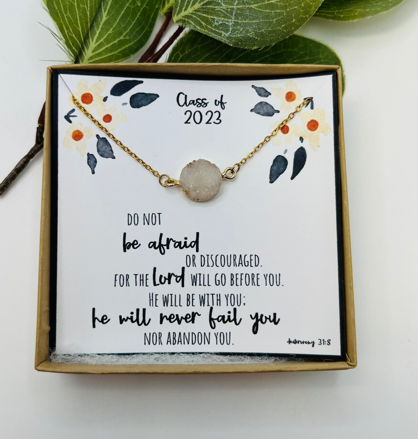 Graduation Necklace, Graduation Gift, Graduation Jewelry, Class of 2025 ...