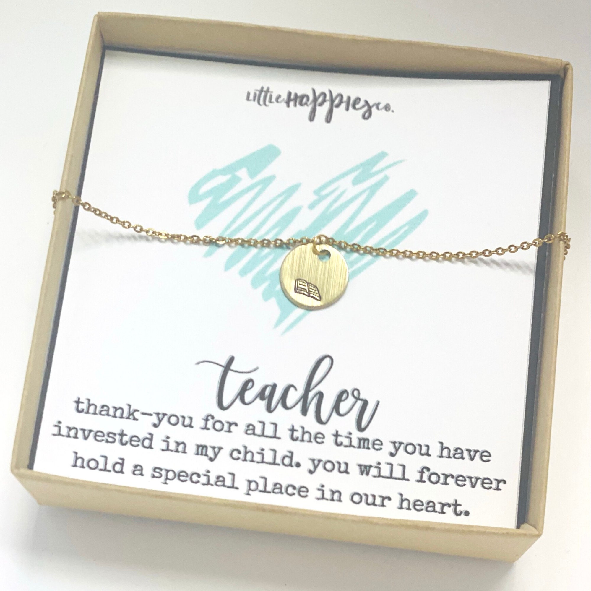 Gift for Librarian Library Teacher Gift Book Necklace Book | Etsy