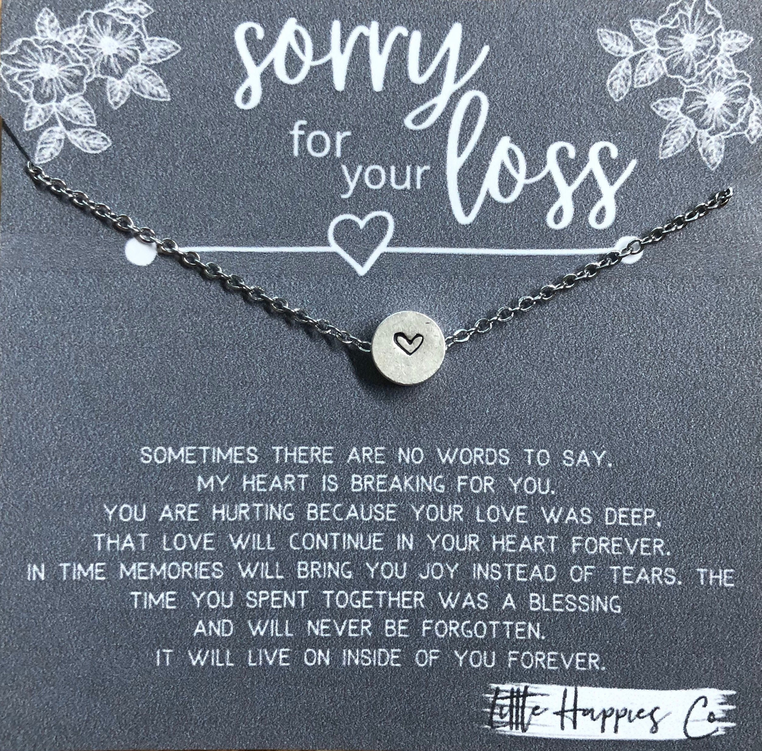 Sympathy/grief Necklace - Dainty Womens Necklace, Miscarriage Gift ...