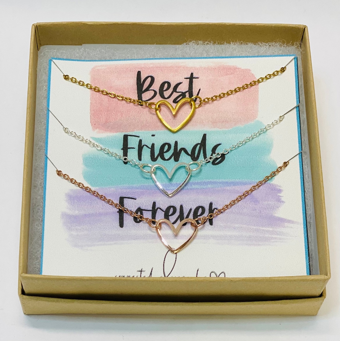 3 Best Friends Necklace, 3 Necklace Set, 3 Sisters Gifts, Sisters ...