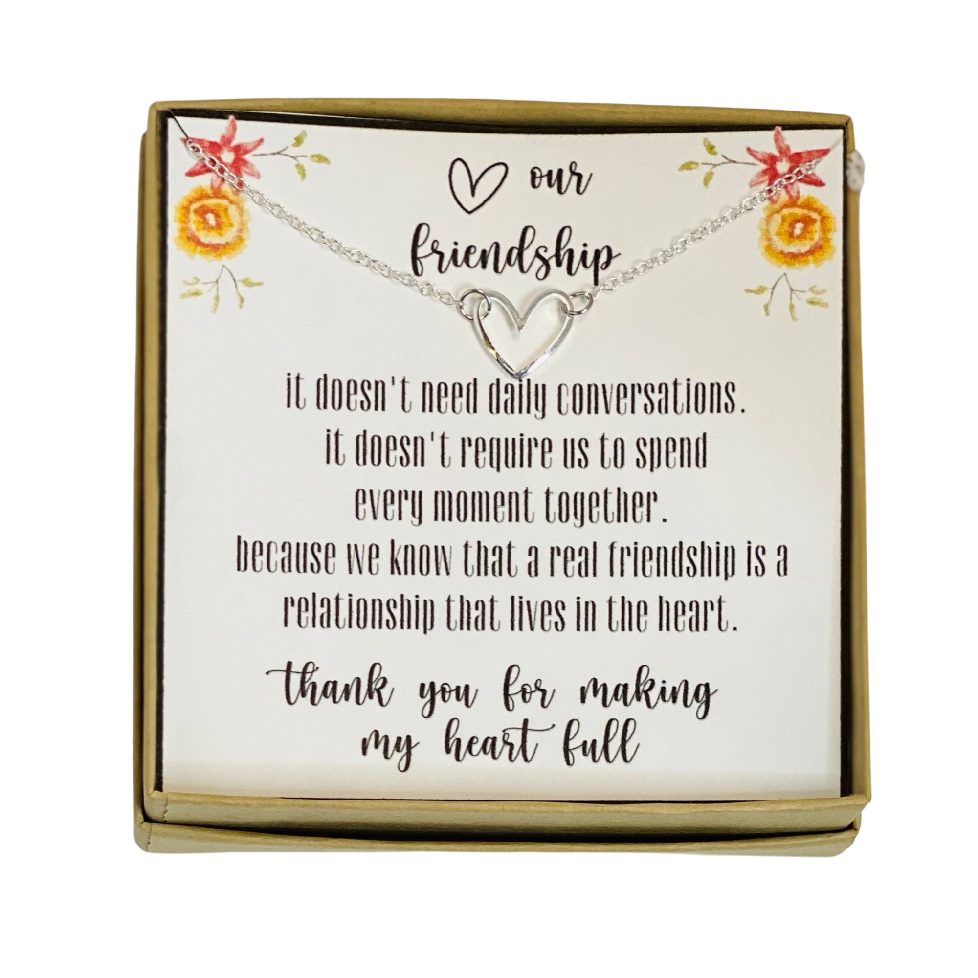 Best Friends Gold Necklace Silver Rose Gold Best Friend - Etsy