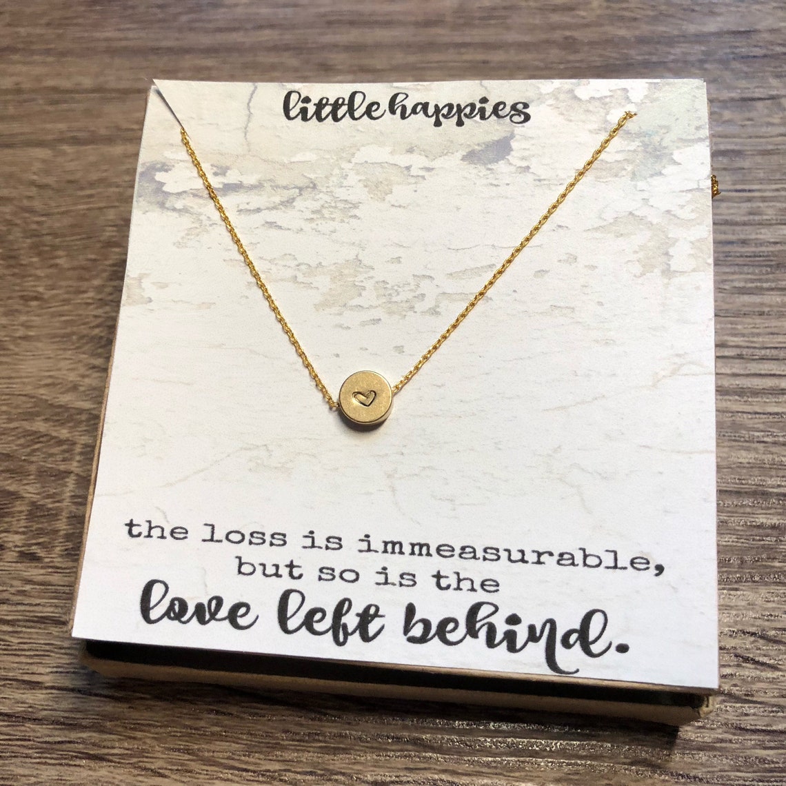 Sympathy/grief Necklace - Dainty Womens Necklace, Inexpensive Gift ...