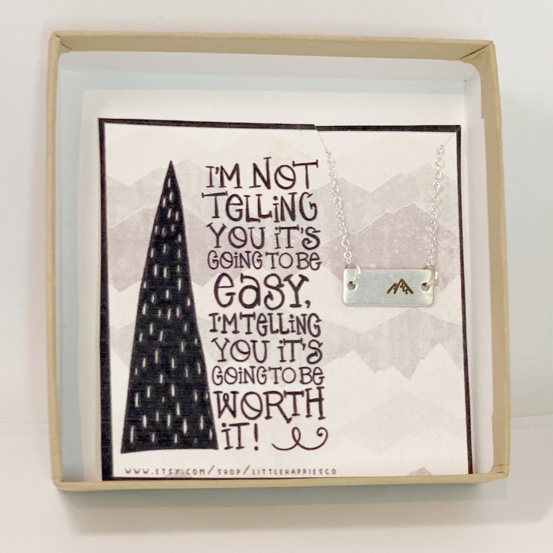 I'm Not Telling You It's Going to Be Easy Necklace, Strength Necklace ...