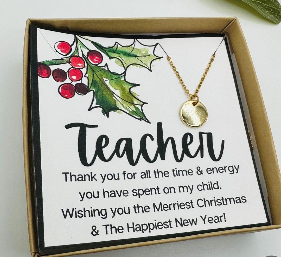 Personalized Christmas Gift for Teacher - Affordable Small Teacher Gift ...
