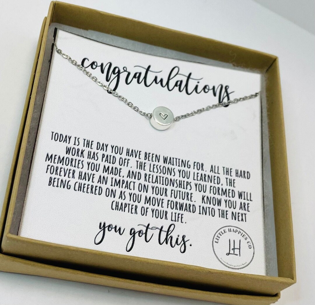 Graduation Necklace, Graduation Gift, Graduation Jewelry, Class of 2022 ...