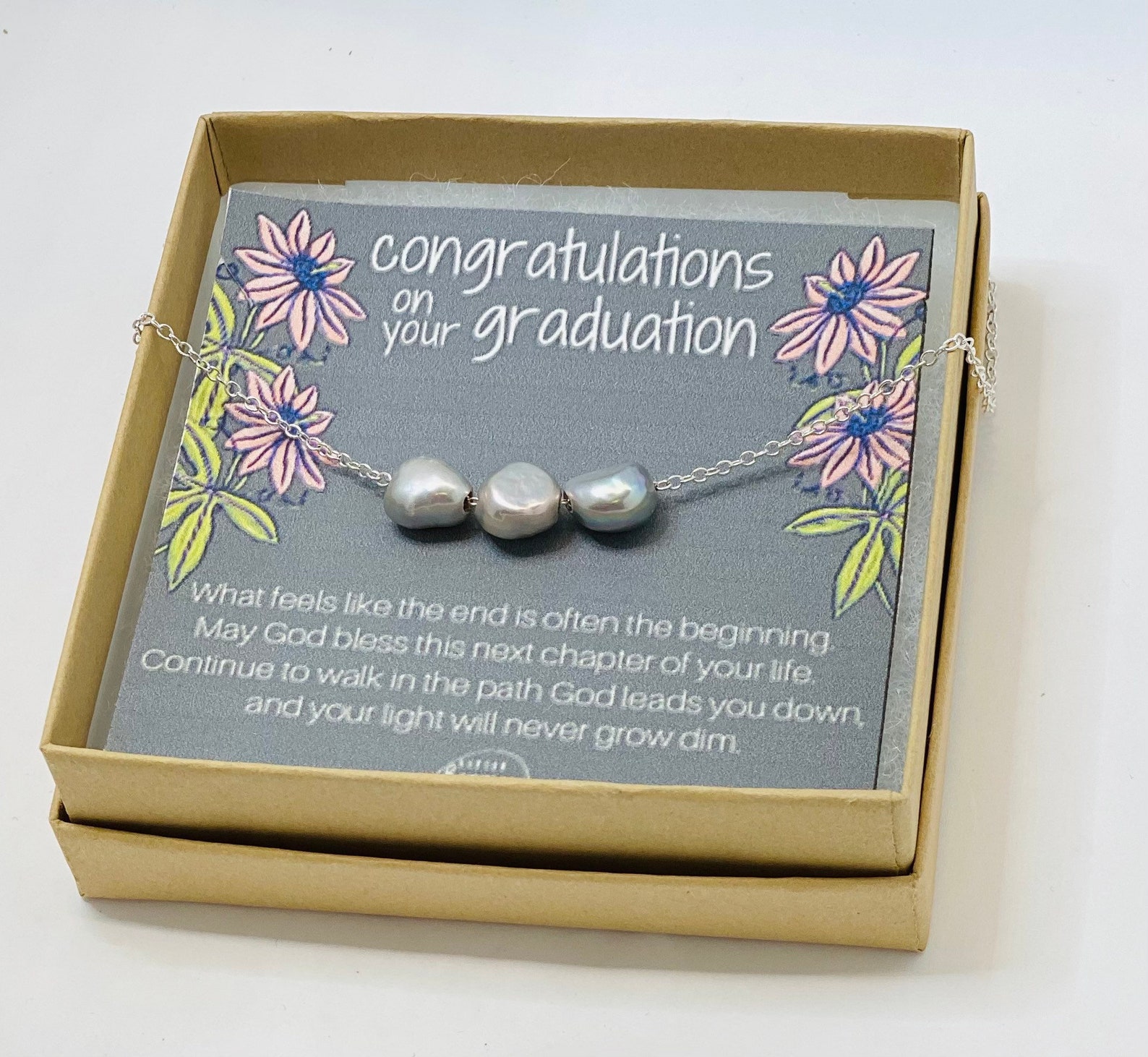 Graduation Necklace Graduation Gift Graduation Jewelry - Etsy