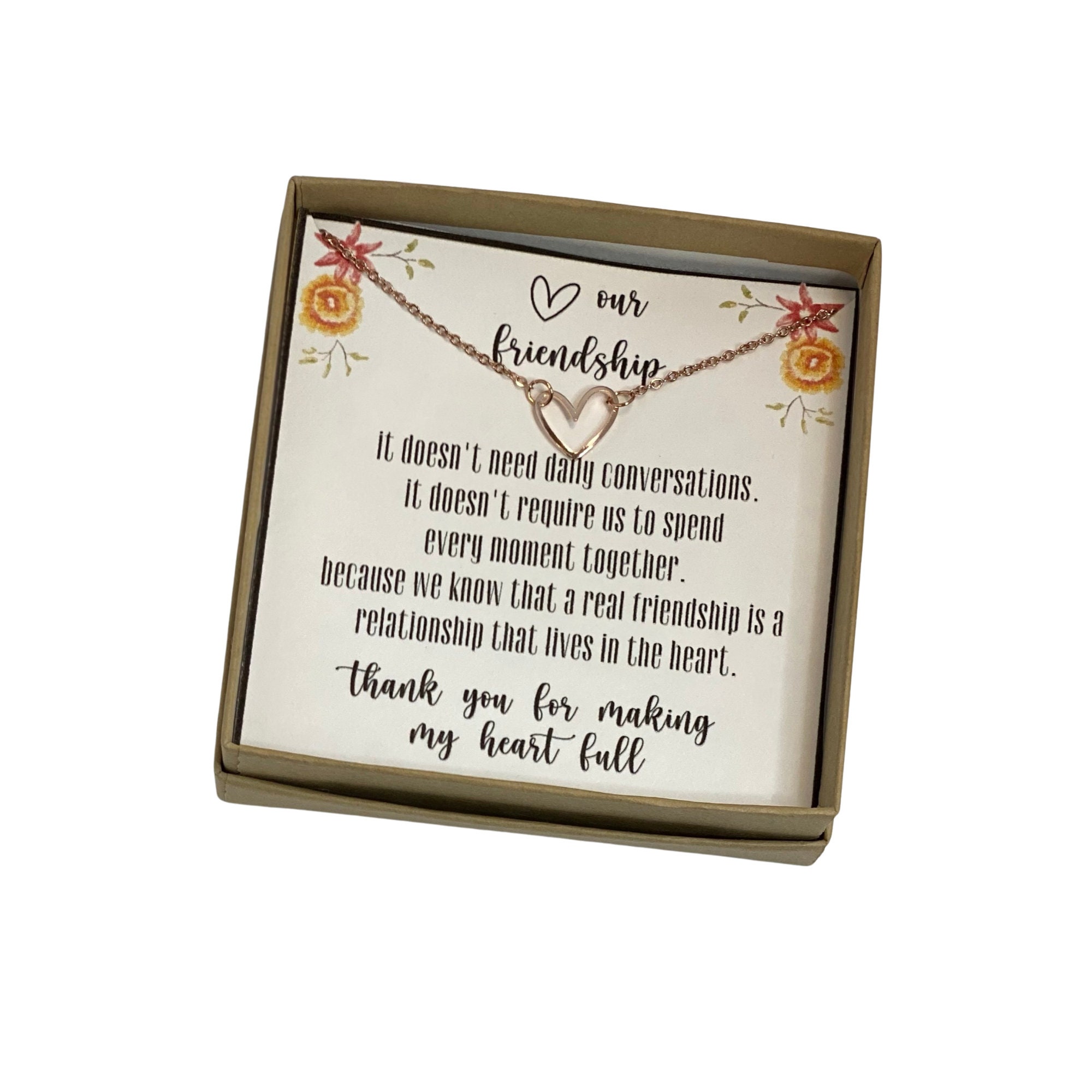 Best Friends Gold Necklace Silver Rose Gold Best Friend - Etsy